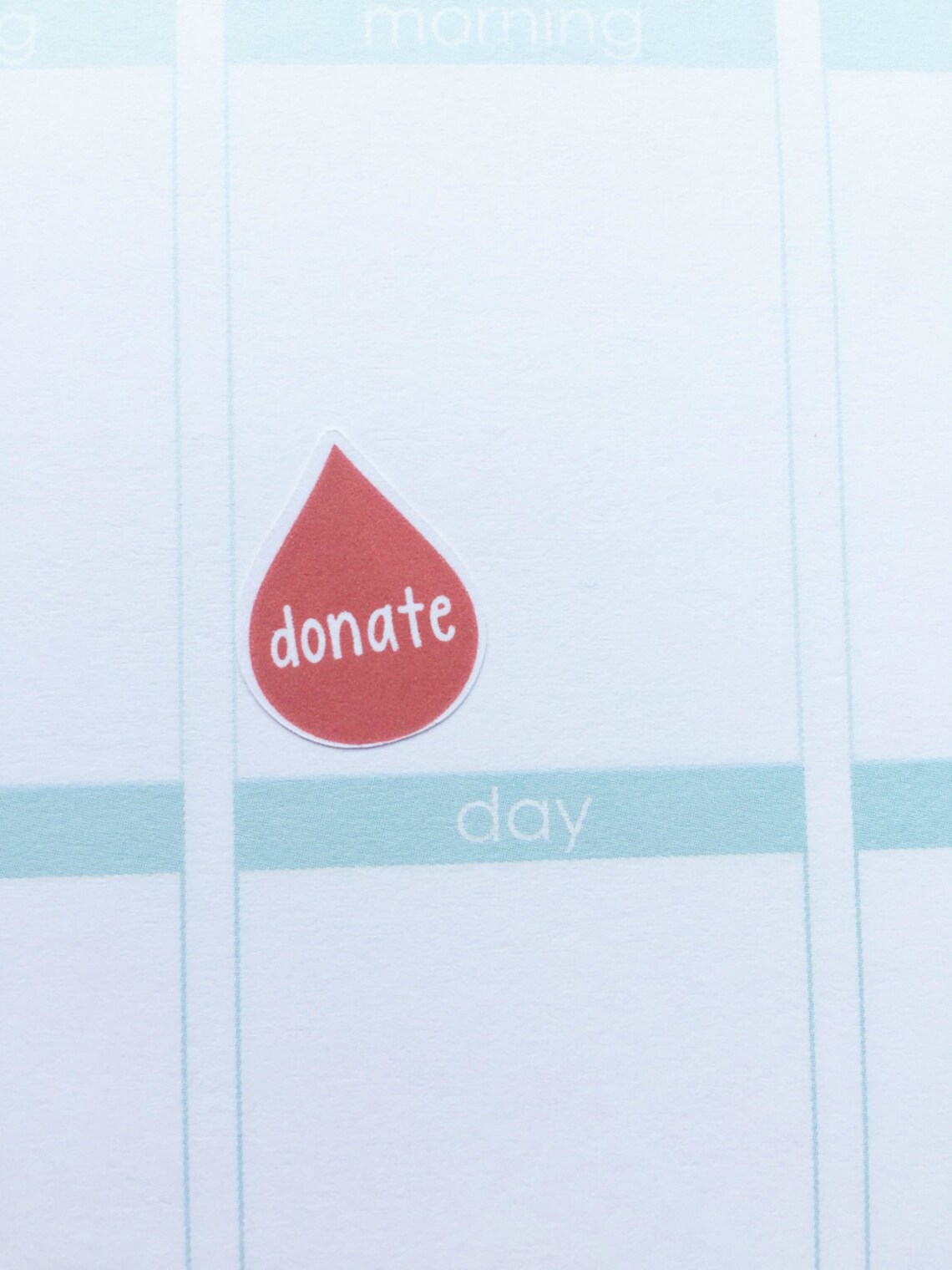 Donate Blood Sticker Stickers for Planners Journals | Etsy