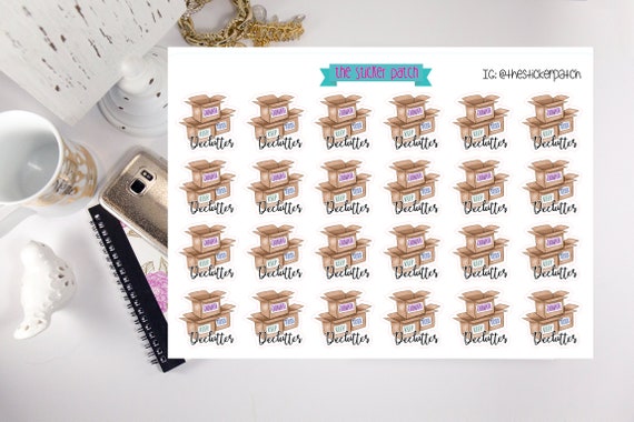 Declutter Stickers Stickers for Planners Journals | Etsy