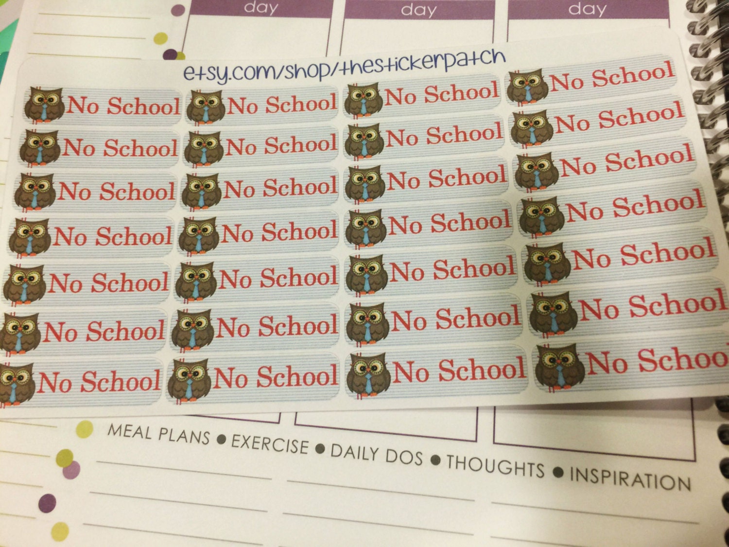 No School Planner Stickers stickers for Planners Journals | Etsy