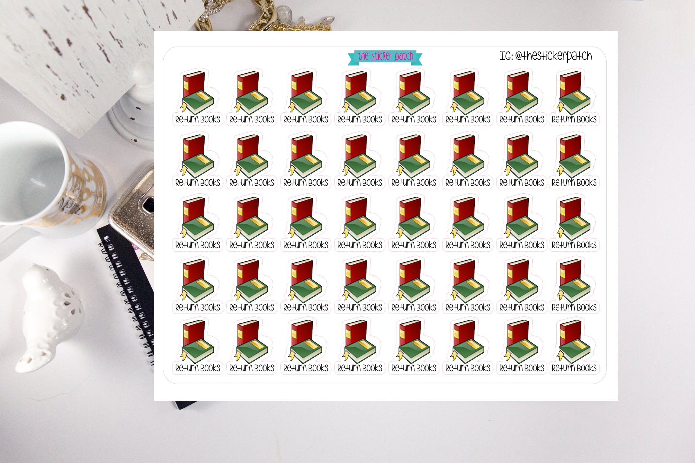 Return Library Books Planner Stickers Stickers for Planners - Etsy