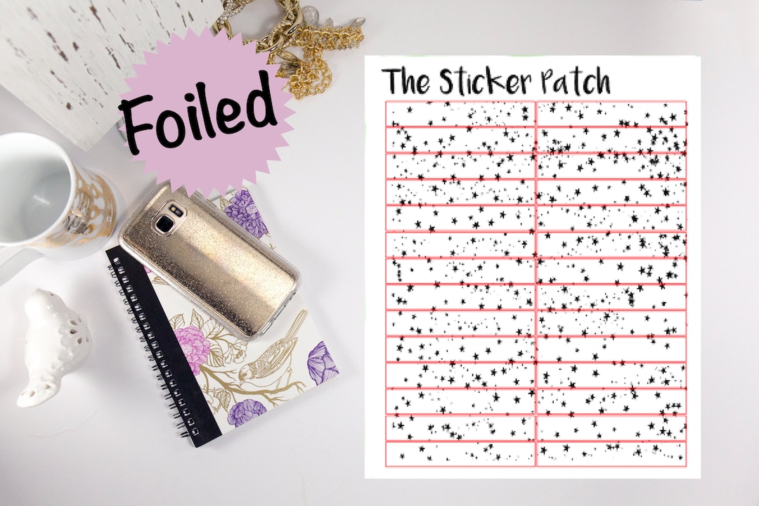 FOILED Star Overlay Headers Planner Stickers -stickers for Planners ...