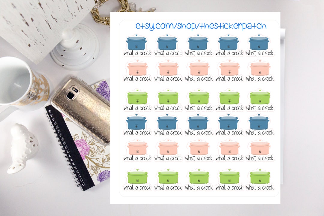 Crock Pot Planner Stickers - Stickers for Planners, Journals ...