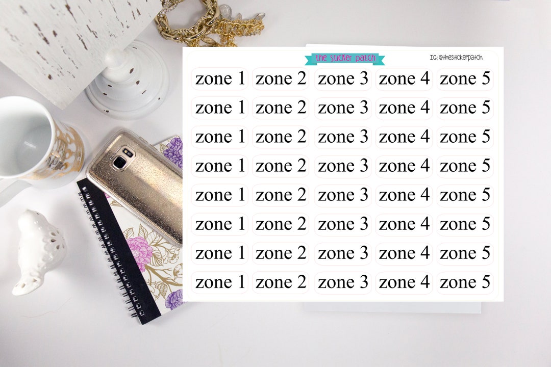 Zone Cleaning Inspired Cleaning Zones Planner Stickers -stickers for ...