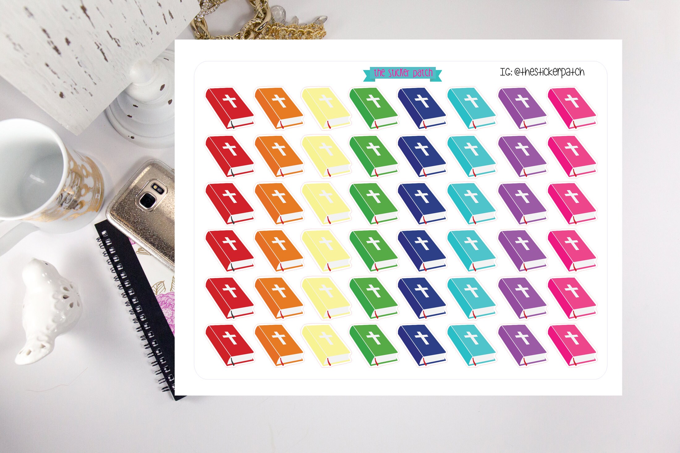 Bible Planner Stickers - Stickers for Planners, Journals, Scrapbooks ...
