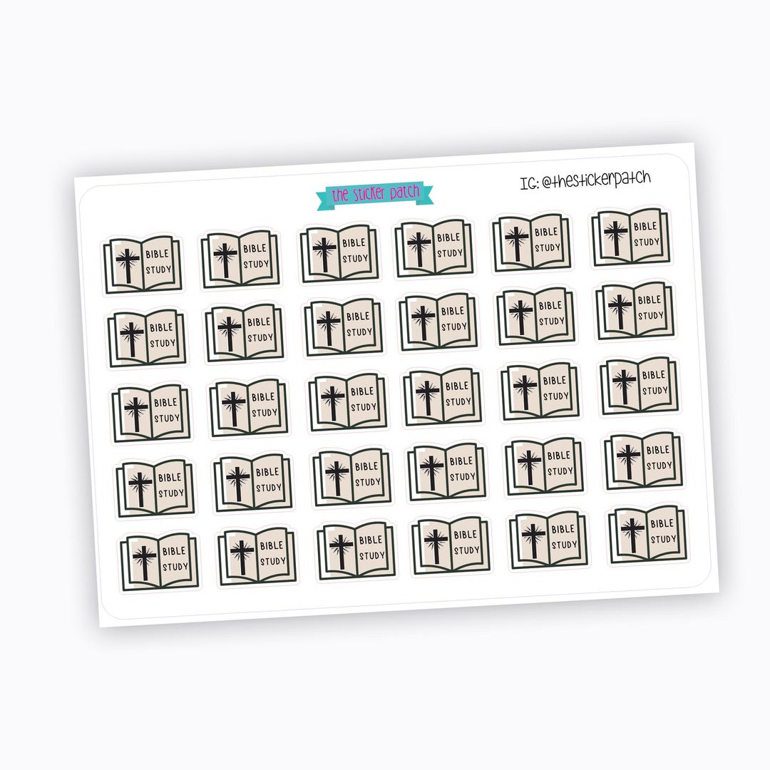 Bible Study, Bible, Planner Stickers - Stickers for Planners, Journals ...