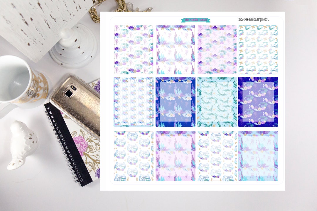 Ocean Themed Planner Stickers - Stickers for Planners, Journals ...