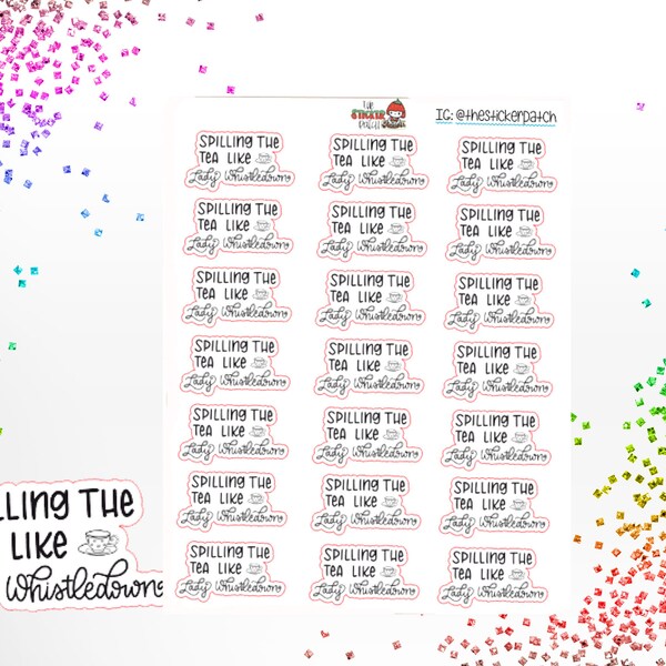 Christmas Tea Stickers - Etsy