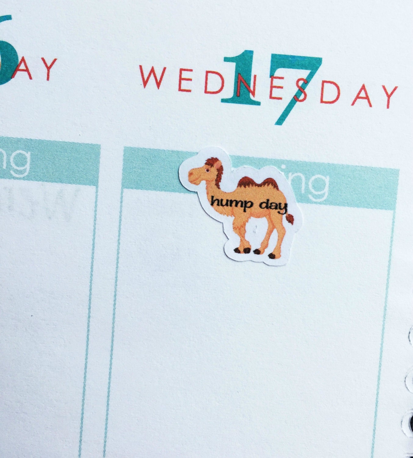 Camel Hump Day Planner Stickers, 20 or 64 Count - Stickers for Planners ...