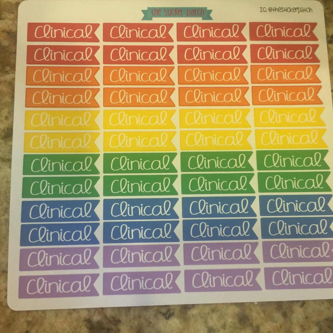 Clinical Planner Stickers - Stickers for Planners, Journals, Scrapbooks ...