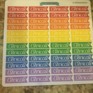 Clinical Planner Stickers - Stickers for Planners, Journals, Scrapbooks ...