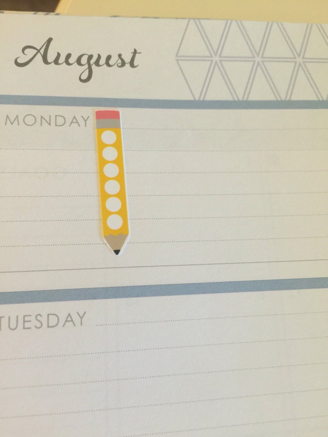 Pencil Checklist Stickers for Planners Journals Scrapbooks | Etsy