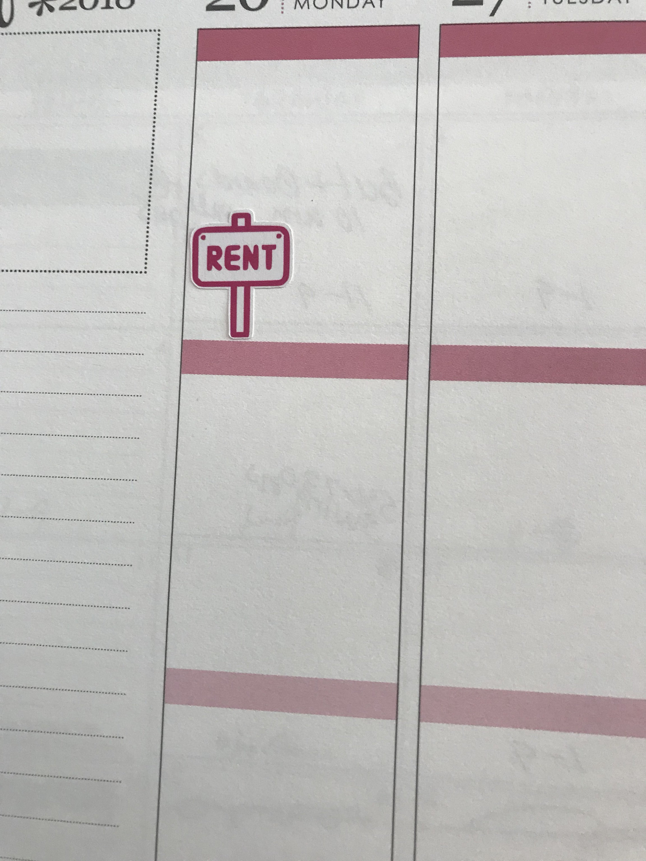 Rent Planner Stickers Stickers for Planners Journals - Etsy