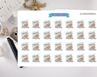 Play Date Stickers / Kid Stickers / Fits Erin Condren - Etsy