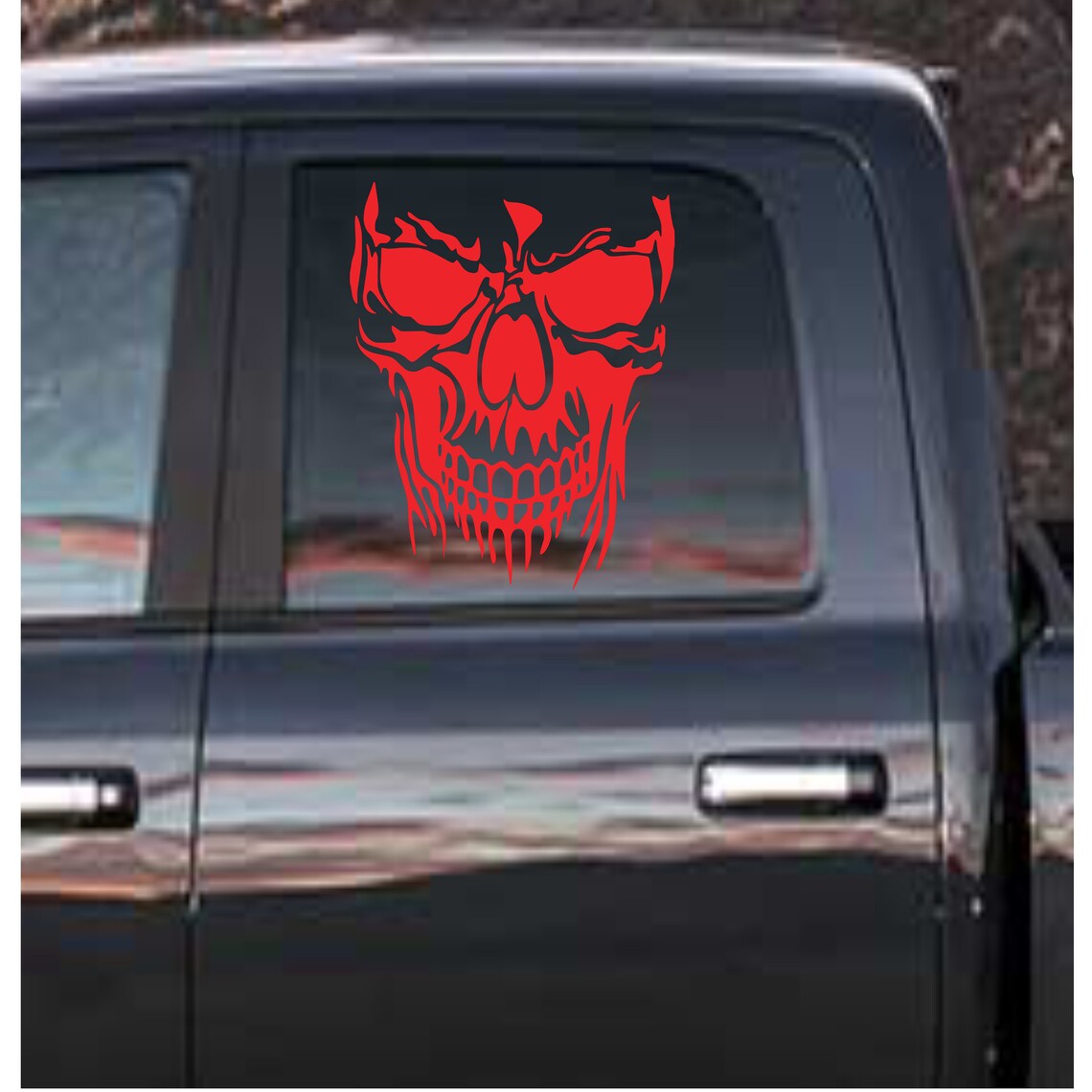 Skull Vinyl Decal Made With Quality Outdoor Vinyl for Windows or Any ...
