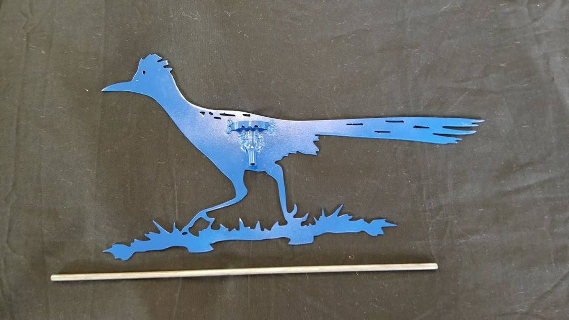 Blue Roadrunner, Wall and Yard Art,southwestern, Garden Decoration, - Etsy