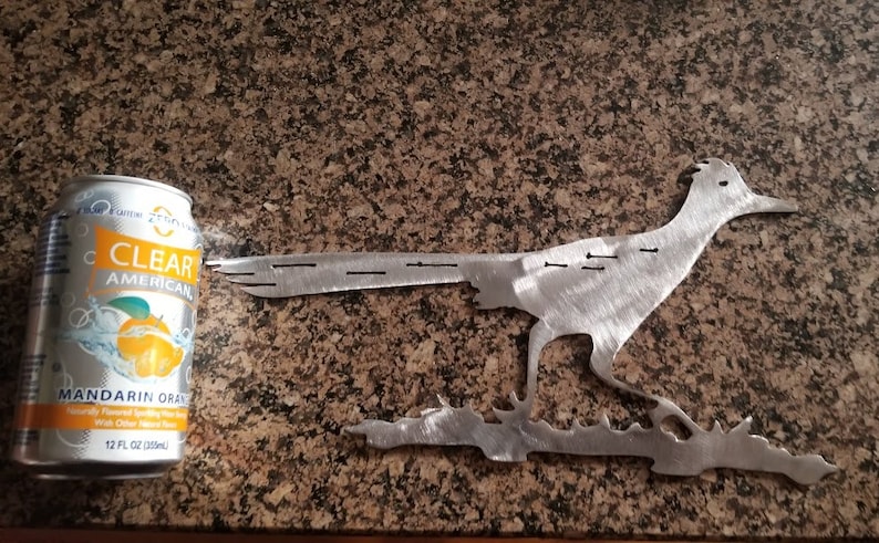 ROADRUNNER Raw Metal Cutout Wildlife Bird Garden Yard Home Craft ...