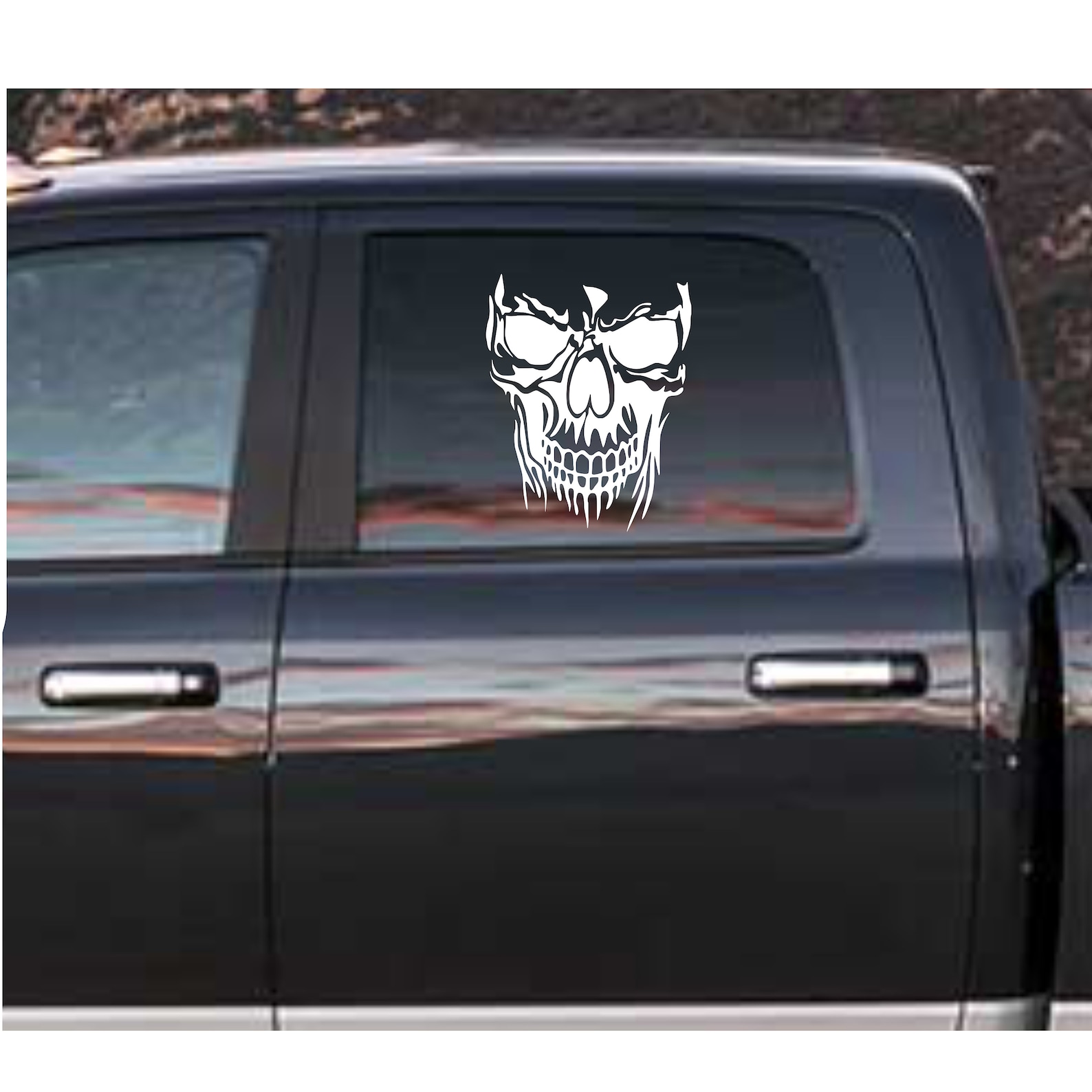 Skull Vinyl Decal Made With Quality Outdoor Vinyl for Windows or Any ...