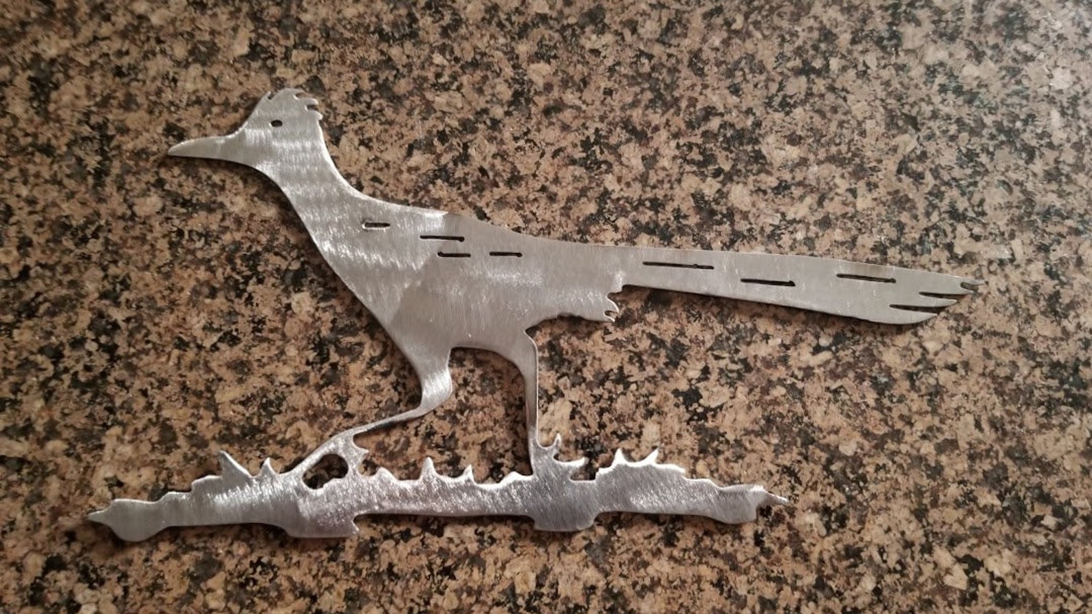 ROADRUNNER Raw Metal Cutout Wildlife Bird Garden Yard Home Craft ...