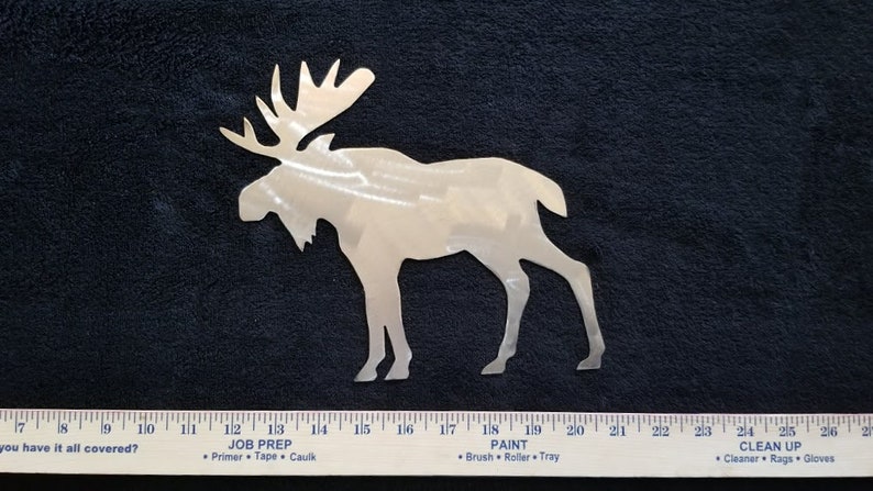 Moose Cutout Made From 18 Gauge Raw Steel Perfect for Craft and DIY ...