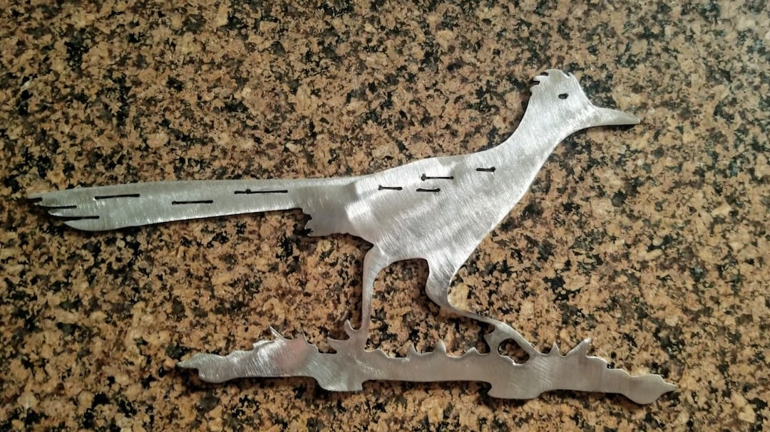 ROADRUNNER Raw Metal Cutout Wildlife Bird Garden Yard Home Craft ...
