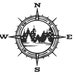 Compass Tree Lake Vinyl Decal for Cars ,laptops and Any Smooth Hard ...