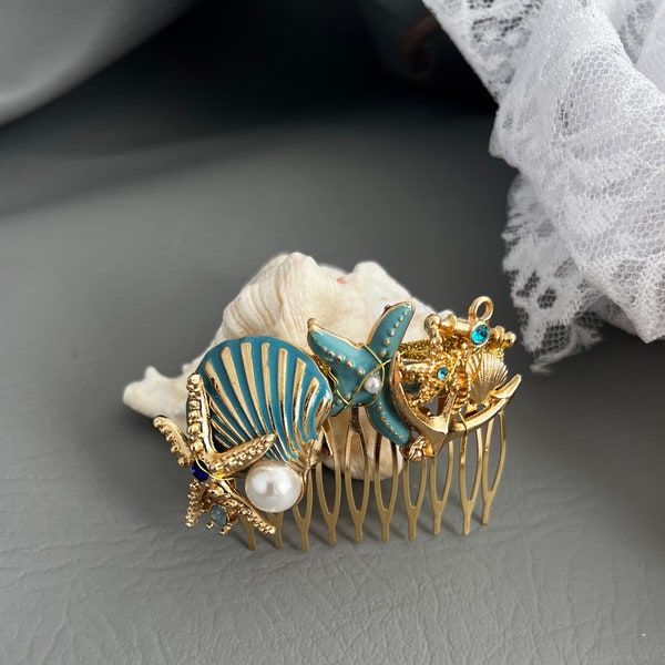 Nautical Hair Comb - Etsy
