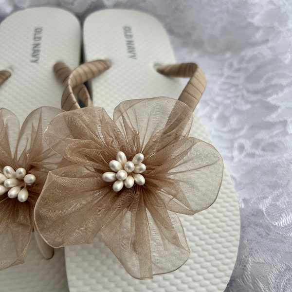Bride Flip Flops - Etsy