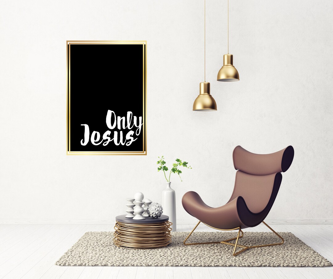 Only Jesus Print, Printable, Poster, - Etsy