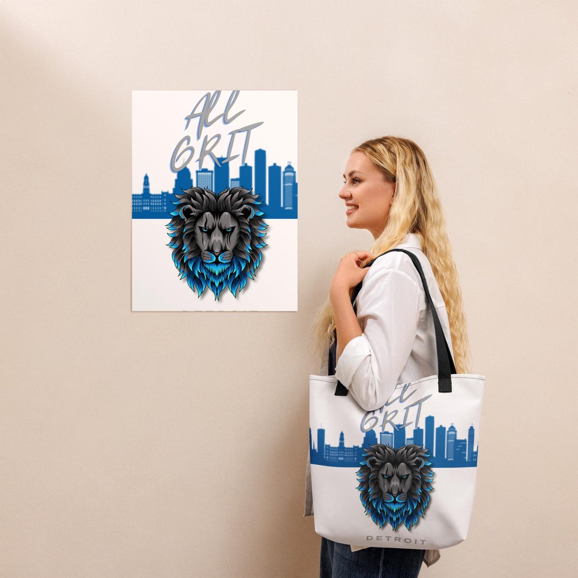 Detroit Lions All Grit PNG & SVG - Etsy