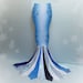 Frozen Icequeen Swimmable Angelfish Mermaid Tail, Women's Goddess Size ...