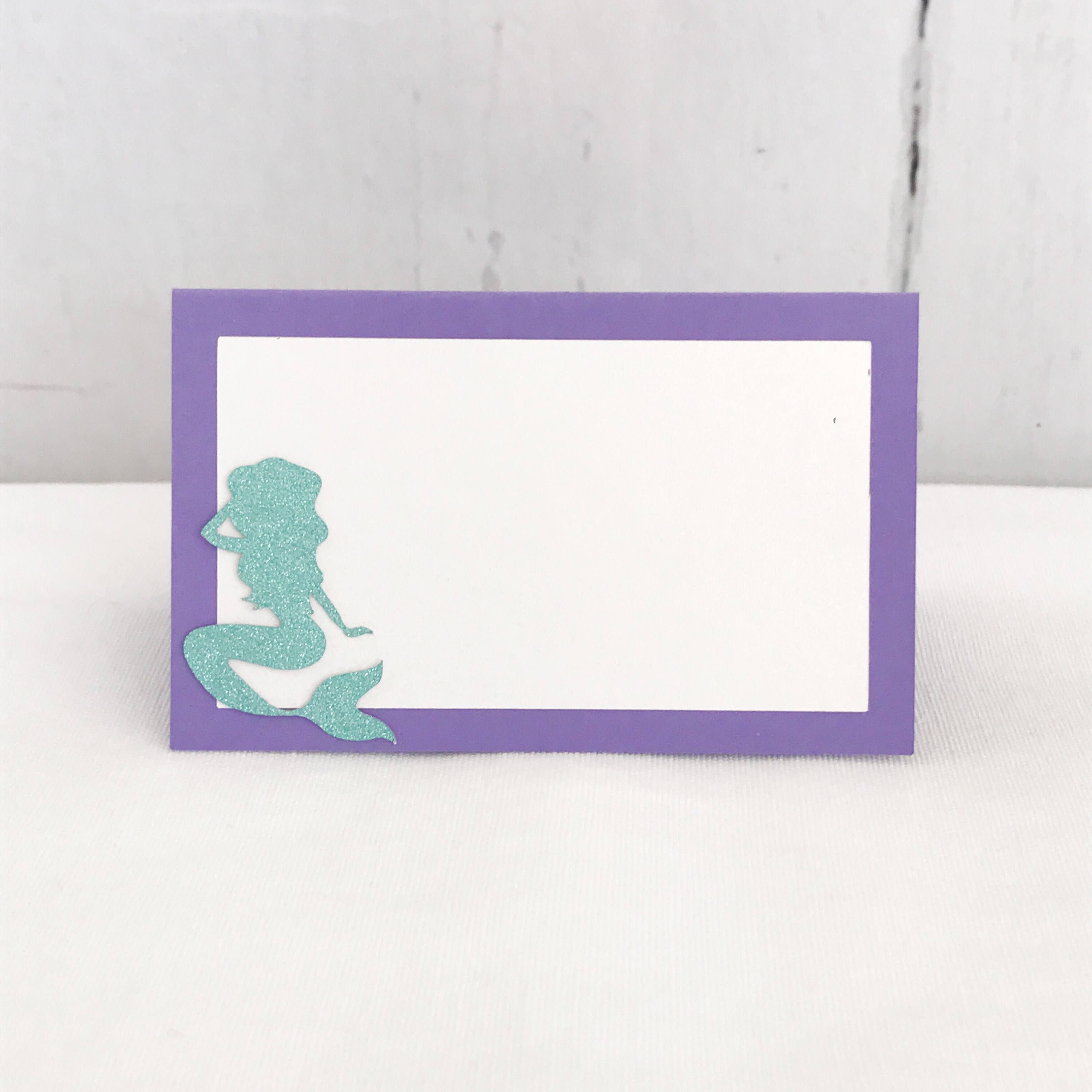 Mermaid Food Labels Mermaid Place Cards Mermaid Food Tents | Etsy