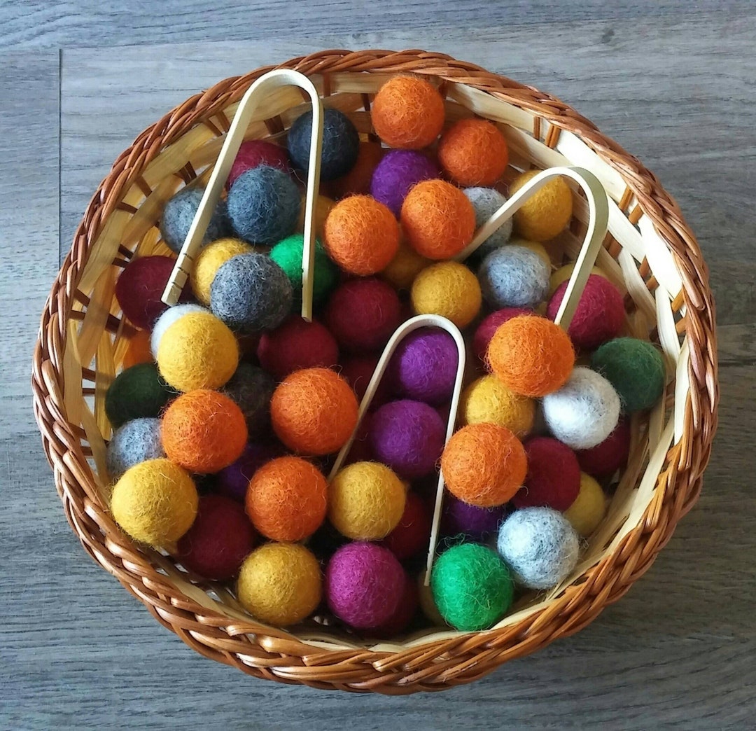 Wool Balls Essential Oil Diffuser Counting Garland Color - Etsy