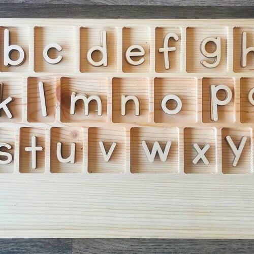 Alphabet Board Montessori Waldorf Literacy | Etsy
