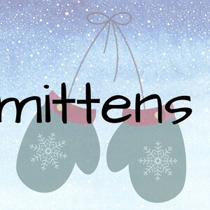 Winter Word Wall Word Winter 3 Part Cards Winter Montessori - Etsy