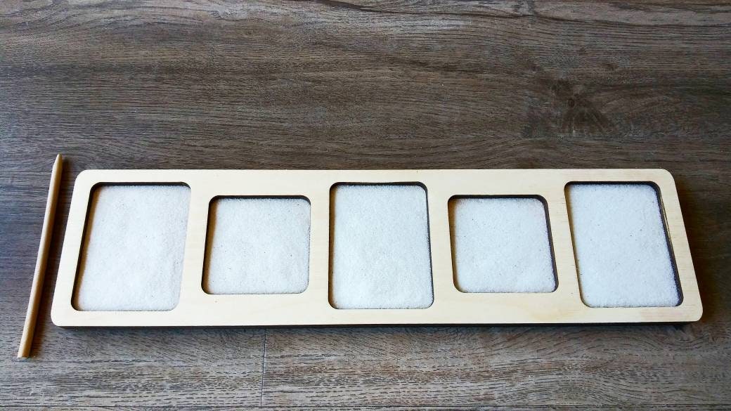 Number Sentence Sand Tray Number Line Ten Frame Montessori - Etsy
