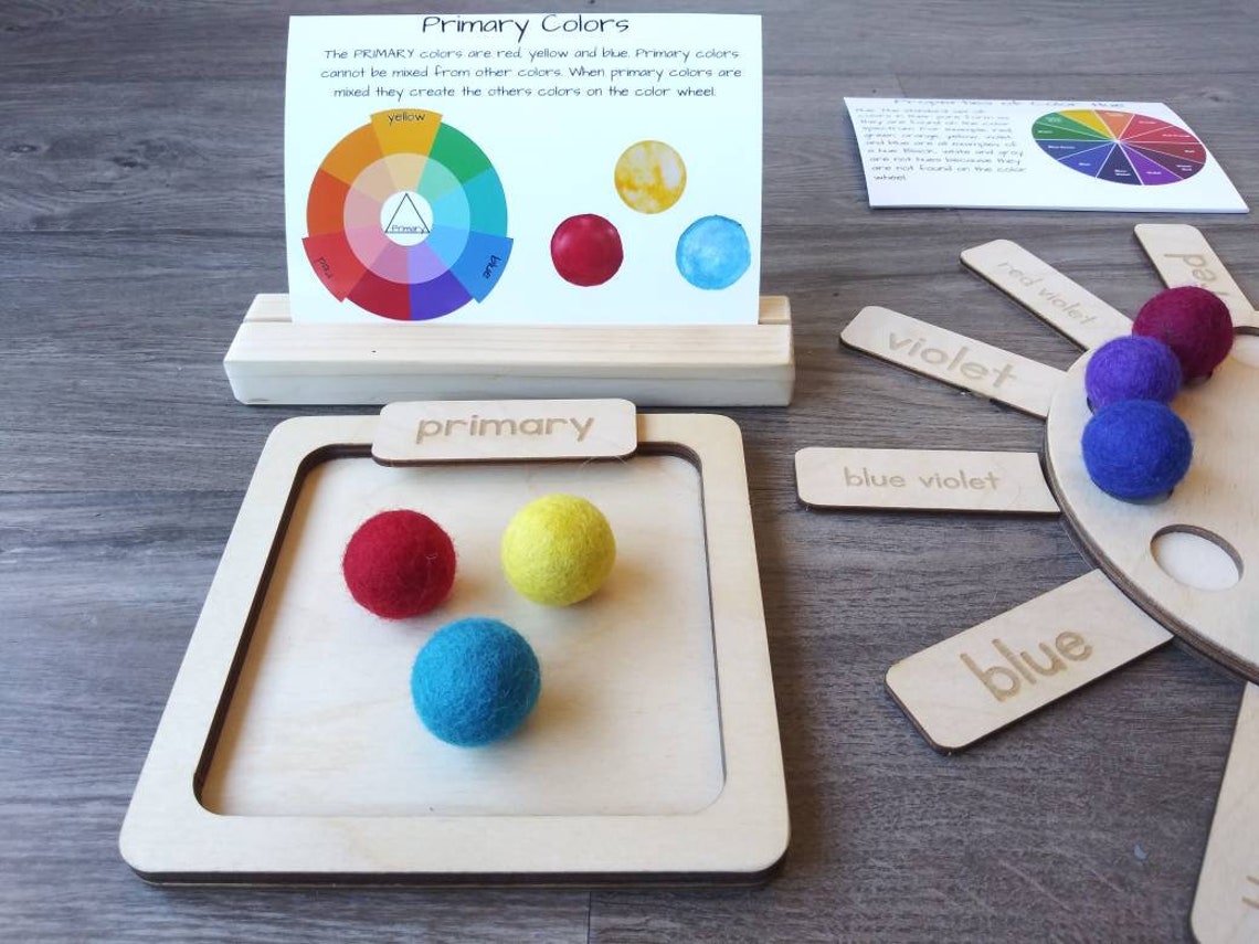 Color Wheel Color Theory Colors Montessori Waldorf Art - Etsy