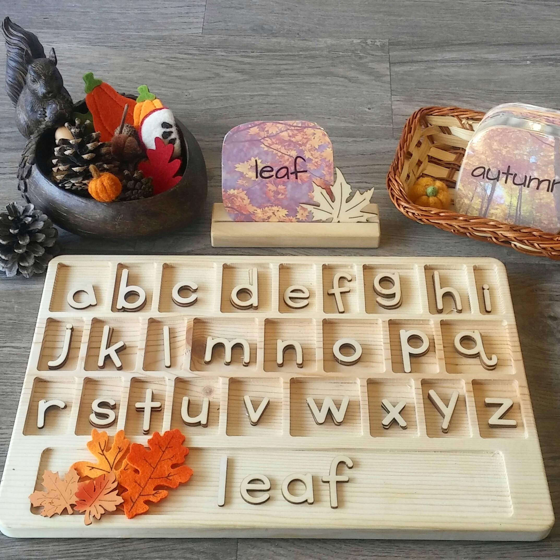 Alphabet Board Montessori Waldorf Literacy - Etsy