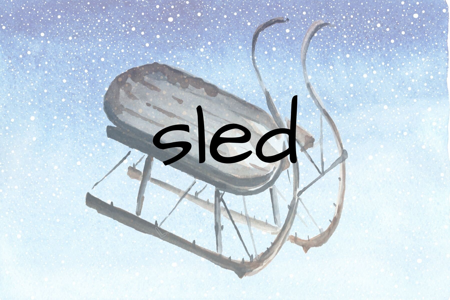 Winter Word Wall Word Winter 3 Part Cards Winter Montessori | Etsy