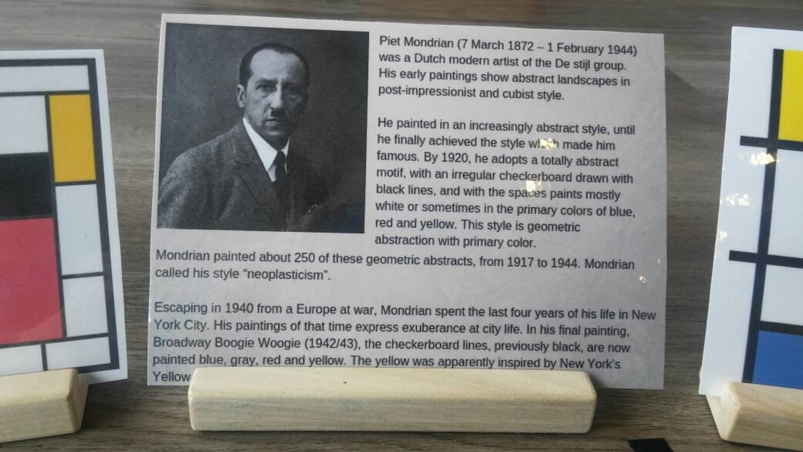 Montessori Art Education Artists Study Piet Mondrian Waldorf - Etsy