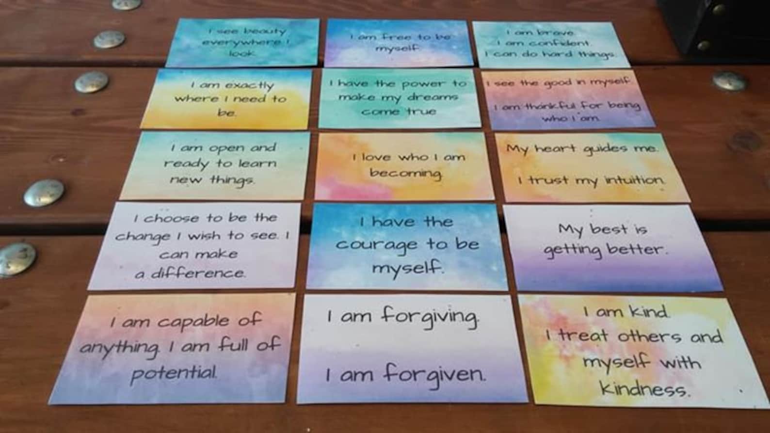 Positive Affirmation Treasure Box Fidget Toy Peace | Etsy