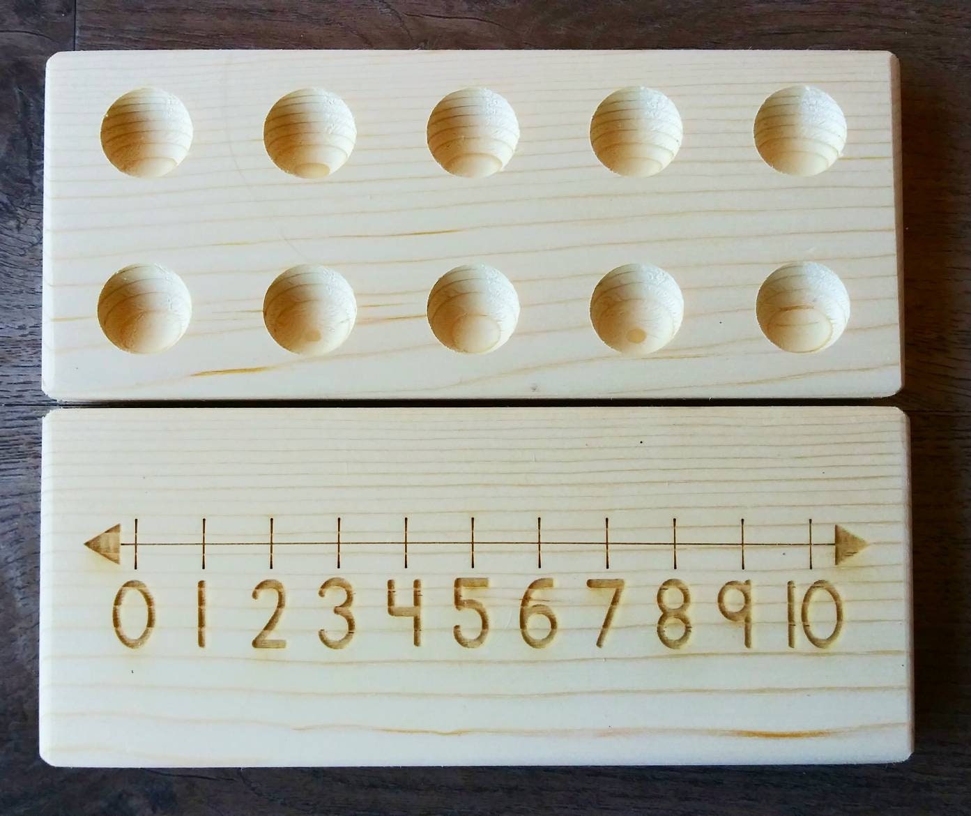 Number Sentence Sand Tray Number Line Ten Frame Montessori | Etsy