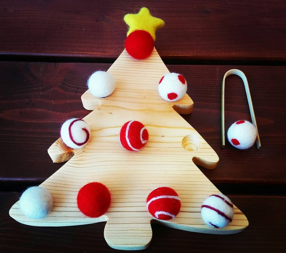 Montessori Christmas Tree Activity, Fine Motor, Preschool Math - Etsy