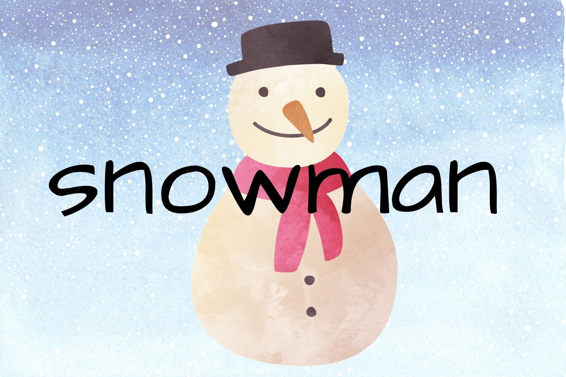 Winter Word Wall Word Winter 3 Part Cards Winter Montessori | Etsy