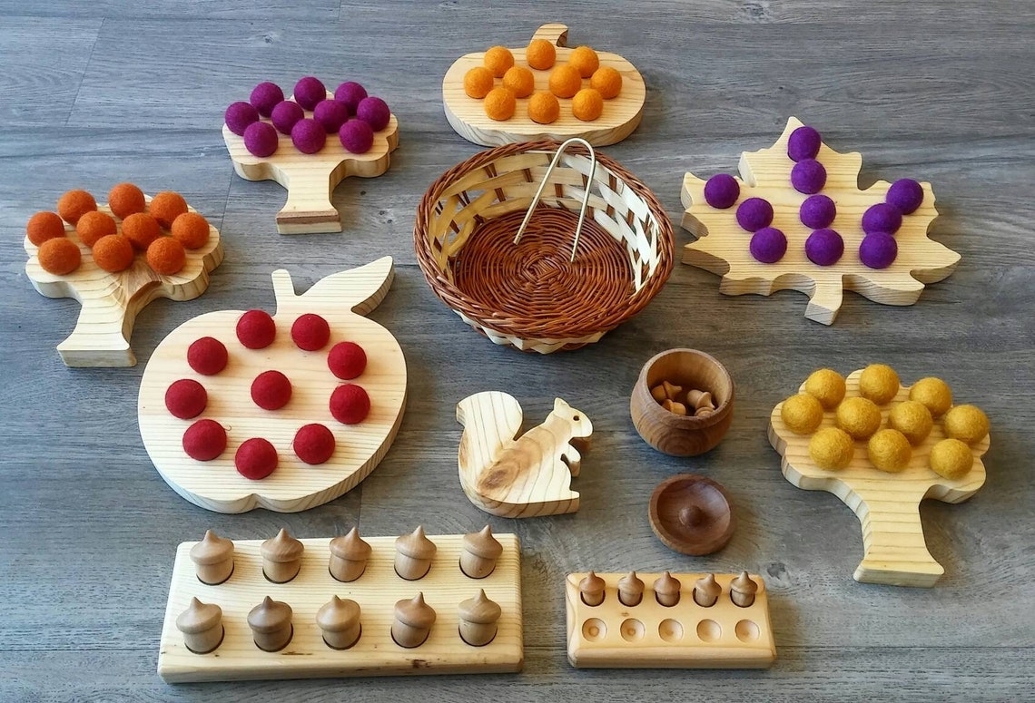 Autumn Ten Frames Montessori STEM Waldorf - Etsy