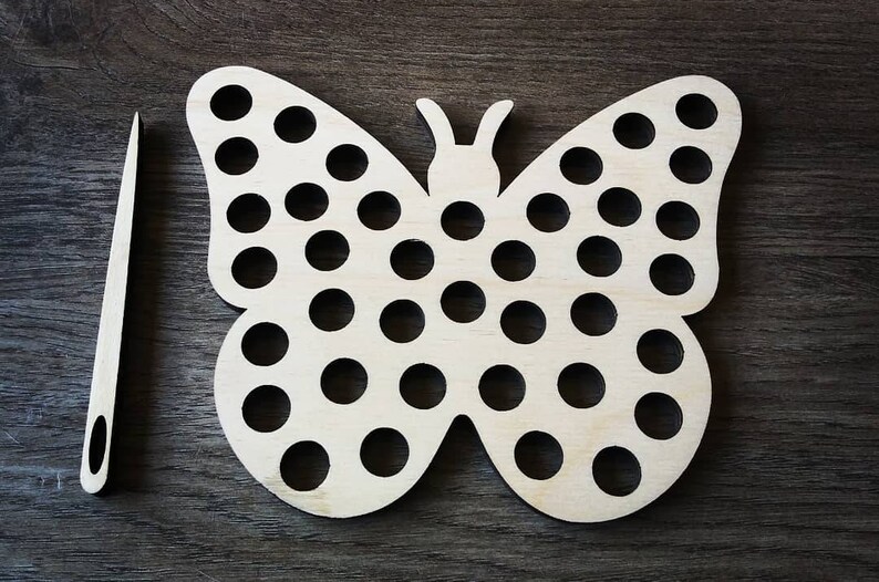 Threading Work Lacing Toy Montessori Fine Motor Waldorf - Etsy