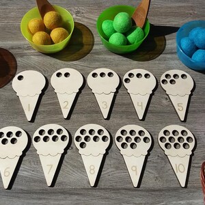 Ice Cream Counting, Montessori Math, Preschool, Homeschool ...