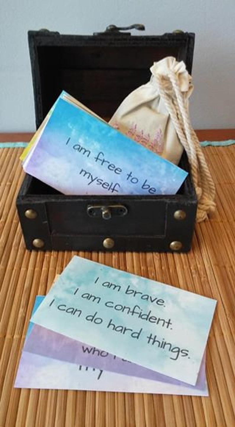 Positive Affirmation Treasure Box Fidget Toy Peace | Etsy