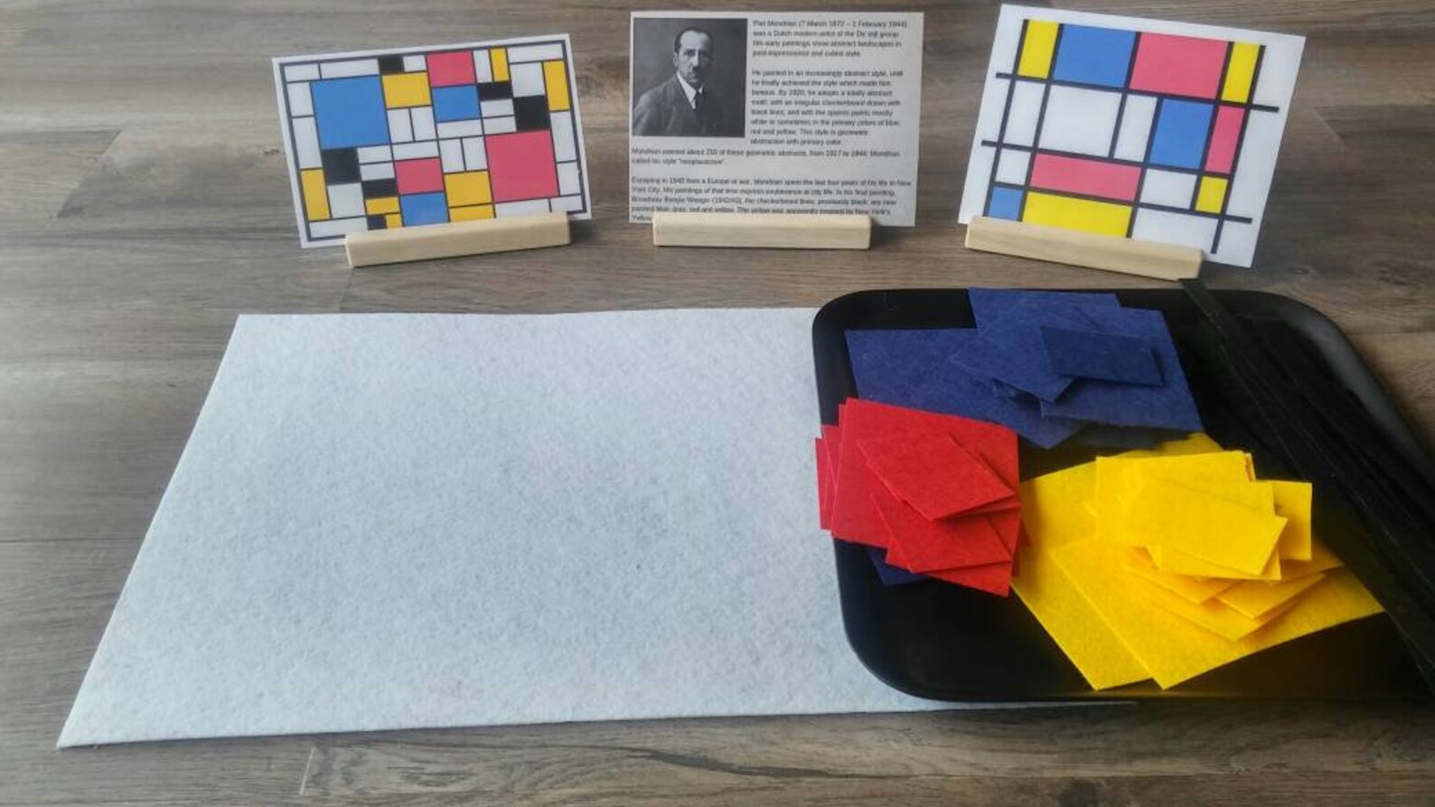 Montessori Art Education Artists Study Piet Mondrian Waldorf - Etsy