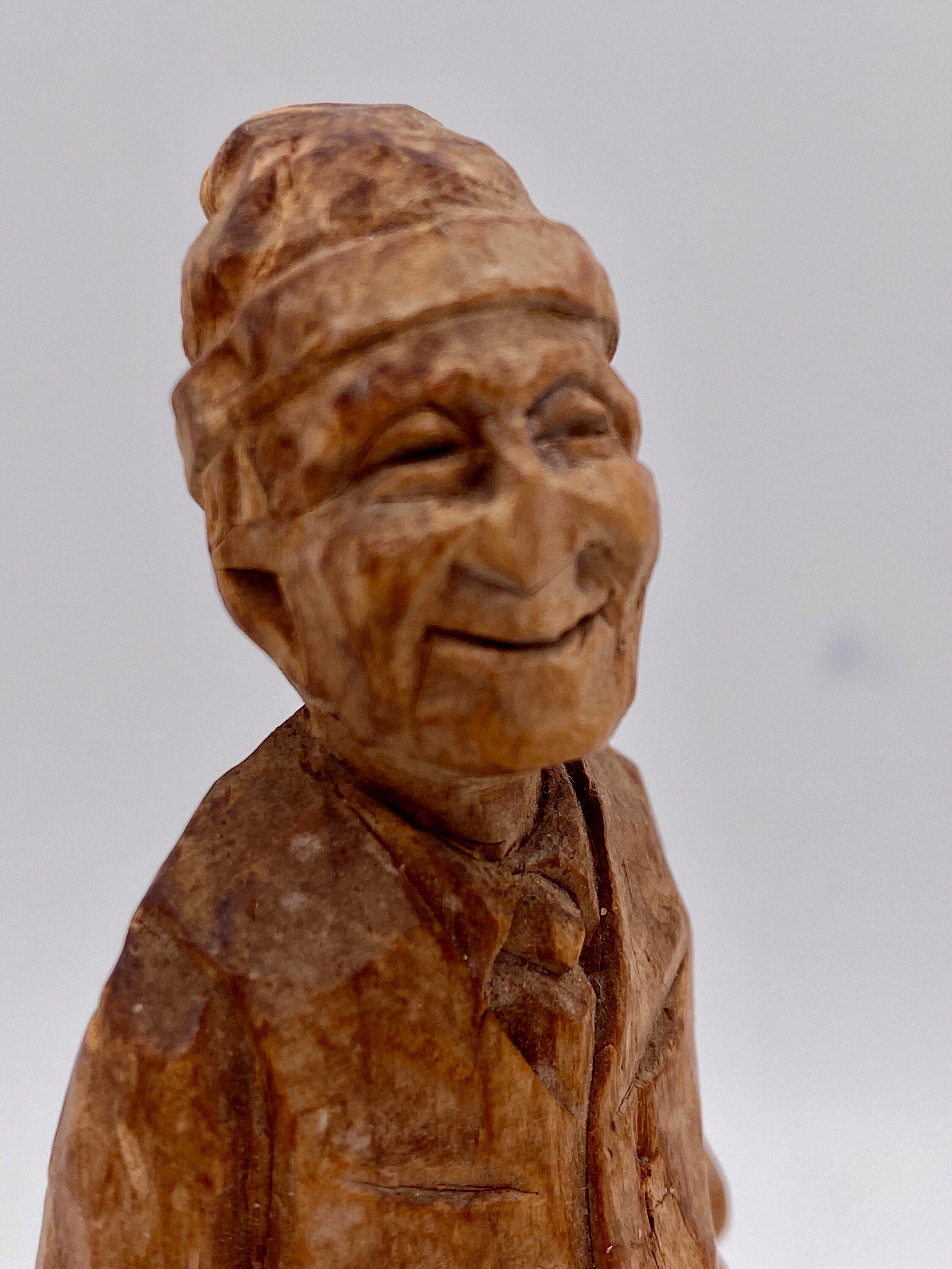 Vintage T. Marc Quebec Folk Art Wood Carving Figure Statue Man - Etsy