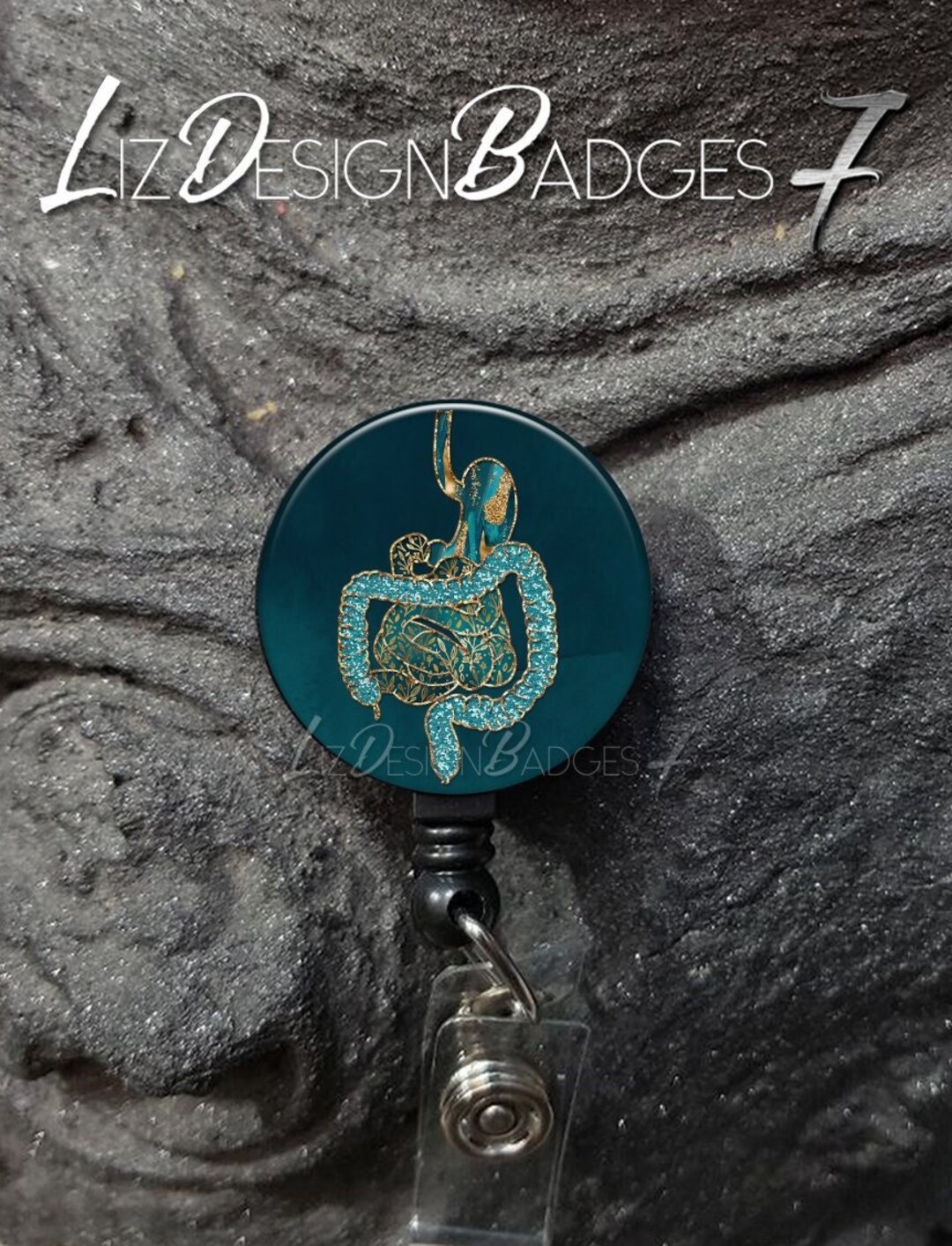 Intestines Badge Reel - Intestines Badge Holder -gastroenterology ...